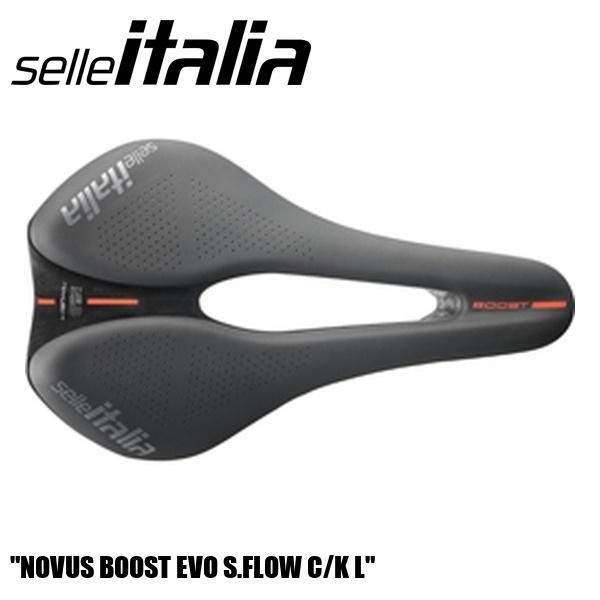 SellaItalia セライタリア NOVUS BOOST EVO S.FLOW C/K L 自転車用 サドル●人間工学に基づいた形状である「WAVED SHAPE」を持ち、SuperFLOW形状を採用したことにより、すべてのサイクリスト...