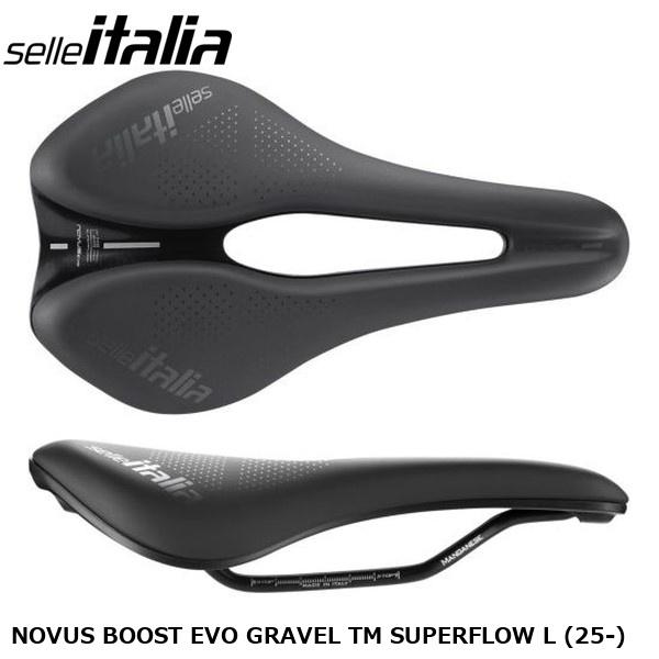 selleITALIA セライタリア NOVUS BOOST EVO GRAVEL TM SUPERFLOW L (25-) 自転車用 サドルNOVUS BOOST EVO GRAVEL TM SUPERFLOW L (25-)■商品のデザ...