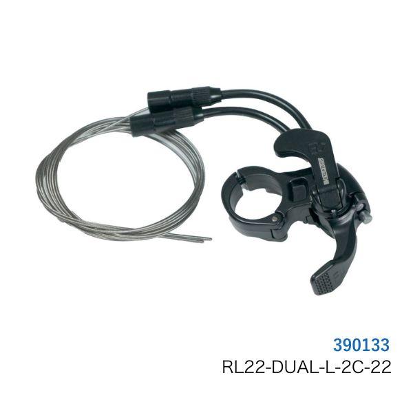 SR SUNTOUR エスアール サンツアー リモートロックレバー RL22-DUAL-L-2C-22 自転車用 サスペンション フォーク＜390133＞●フロントサスペンションとリアサスペンションのリモートロックを同時に操作できるリモート...