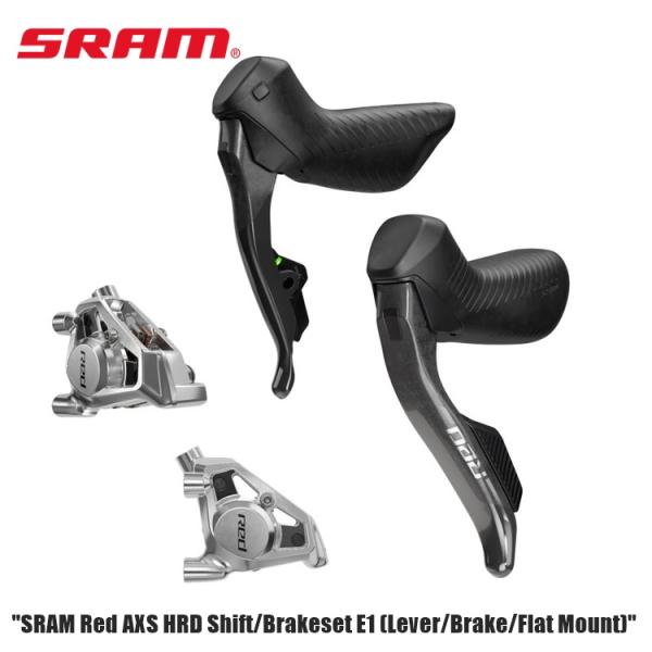 SRAM スラム SRAM Red AXS HRD Shift/Brakeset E1 (Lever/Brake/Flat Mount) ロードバイク用　シフター レバー本当のワンフィンガーブレーキングがここに。フードとレバーの構造を見直す...