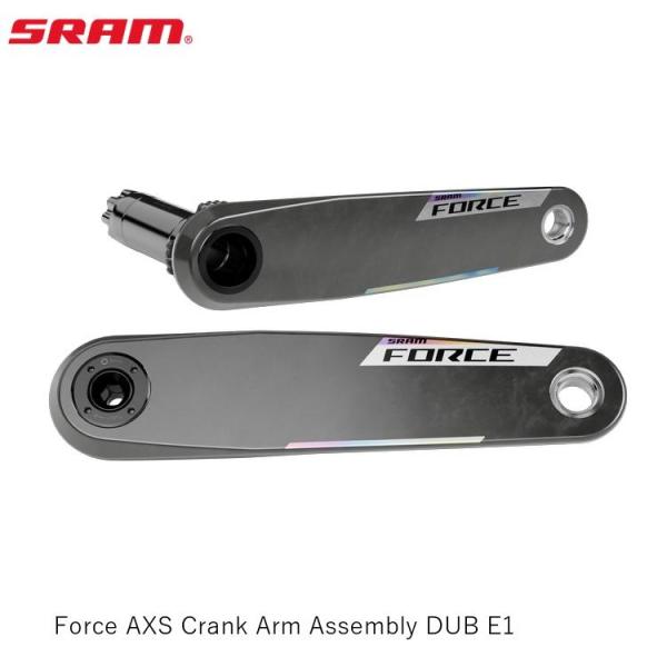 SRAM スラム SRAM Force AXS Crank Arm Assembly DUB E1 自転車 クランクアーム形状と機能を両立した Forceクランクアームは、カーボンファイバーならではの軽量性と高剛性で推進力を無駄なく伝達しま...