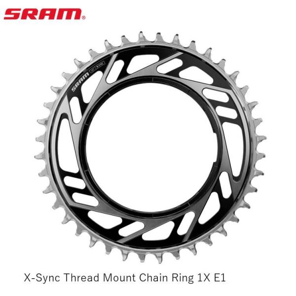SRAM スラム SRAM X-Sync Thread Mount Chain Ring 1X E1 自転車 チェーンリングRED/Force AXSスレッドマウントパワーメーター用の交換用チェーンリング。このチェーンリングマウントシステム...