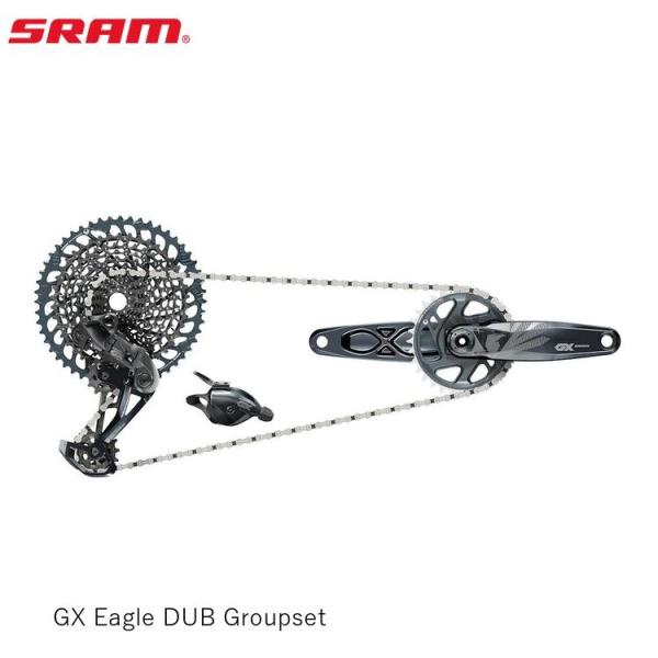 SRAM スラム SRAM GX Eagle DUB Groupset 自転車 クランクセット12s用GX Eagleのグループセット。セット内容GX Eagle Trigger Shifter GX Eagle Rear Deraille...