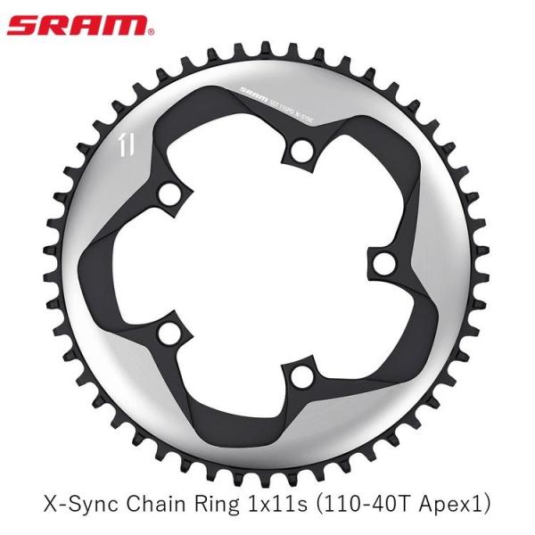 SRAM スラム X-Sync Chain Ring 1x11s (110-40T Apex1) 自転車 チェーンリング2X→1X用のスペーサーKit付属■商品のデザイン、仕様、外観、は予告なく変更する場合がありますのでご了承ください。 サ...
