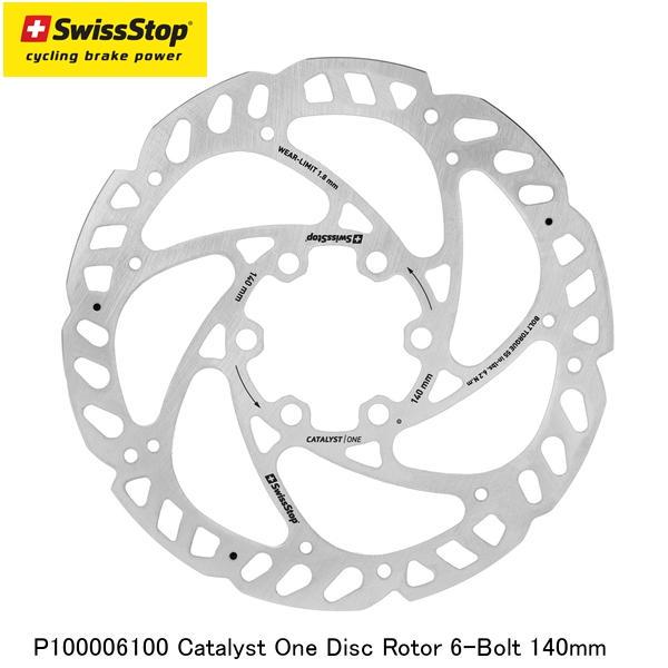 SWISSSTOP スイスストップ P100006100 Catalyst One Disc Rotor 6-Bolt 140mm 自転車用ディスクブレーキ価格を抑えるため、ワンピース化。　上位モデルとほぼ同等なパフォーマンスを発揮します。...