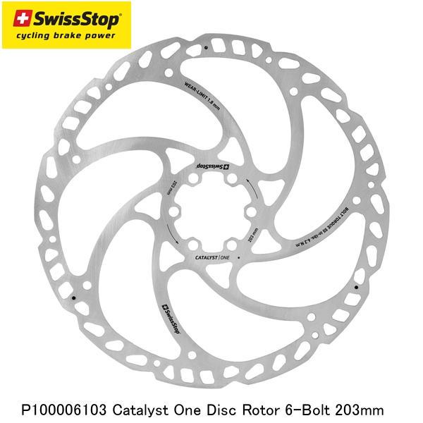 SWISSSTOP スイスストップ P100006103 Catalyst One Disc Rotor 6-Bolt 203mm 自転車用ディスクブレーキ価格を抑えるため、ワンピース化。　上位モデルとほぼ同等なパフォーマンスを発揮します。...