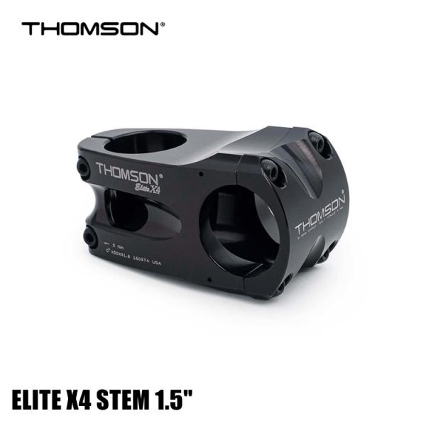 THOMSON トムソン ELITE X4 STEM 1.5" 自転車 ステム強さと軽さを兼ね備えたオフロードモデルアルミの塊から1本1本時間をかけて削り出される信頼性の高いステムです。豊富なサイズ設定とお求めやすい価格が魅力となっています...