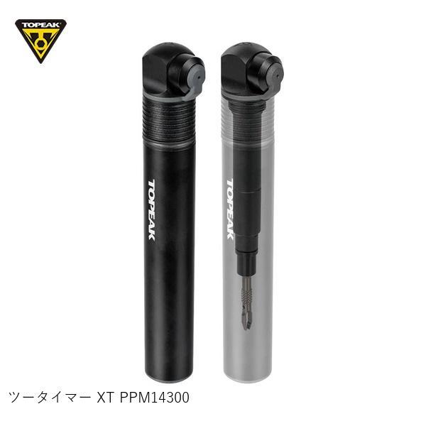 TOPEAK トピーク ツータイマー XT PPM14300 自転車用携帯ポンプミニポンプのシリンダー内部にチューブレス用ツールを備えた「ツータイマーXT」。ヘッド部は取り外してCO2インフレーターとしても使用可能。■商品のデザイン、仕様、...