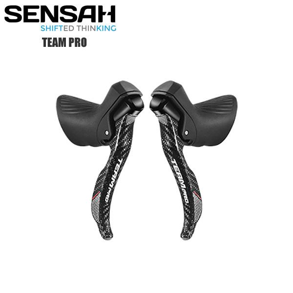 SENSAH センサー TEAM PRO シフトブレーキレバー 左右レバーセット カーボン 自転車 ロードバイク パーツロード用でシマノ105 R7000と互換有りフロント・ダブル　リア11速1本のレバーでブレーキとシフティングに対応ダブル...