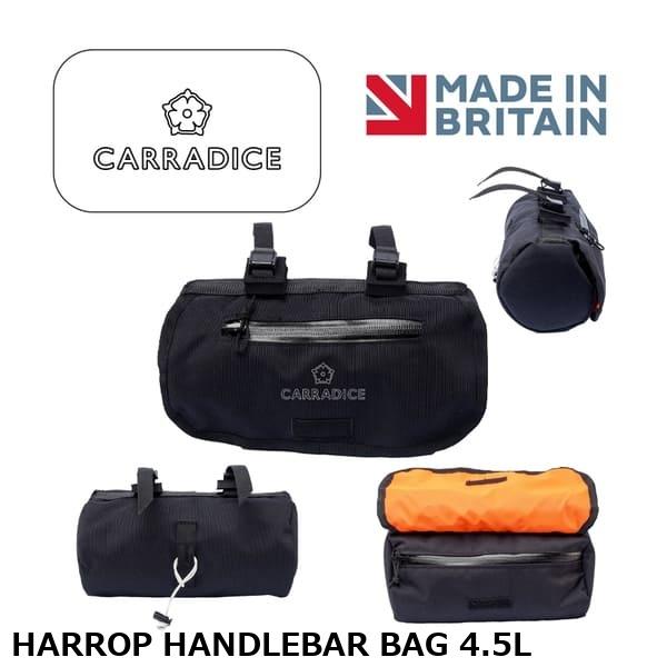 Carradice キャラダイス HARROP HANDLEBAR BAG 4.5L フロントバッグアドベンチャーシリーズは、グラベル、ツーリング、バイクパッキング向けに設計され、耐久性と耐候性に優れた収納力を備えています。バッグマンラック...
