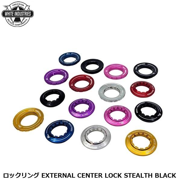 WHITE INDUSTRIES ホワイトインダストリーズ ロックリング EXTERNAL CENTER LOCK STEALTH BLACK その他自転車用ブレーキ関連用品●ブランドUW:ホワイトインダストリーズ●white2602-22...