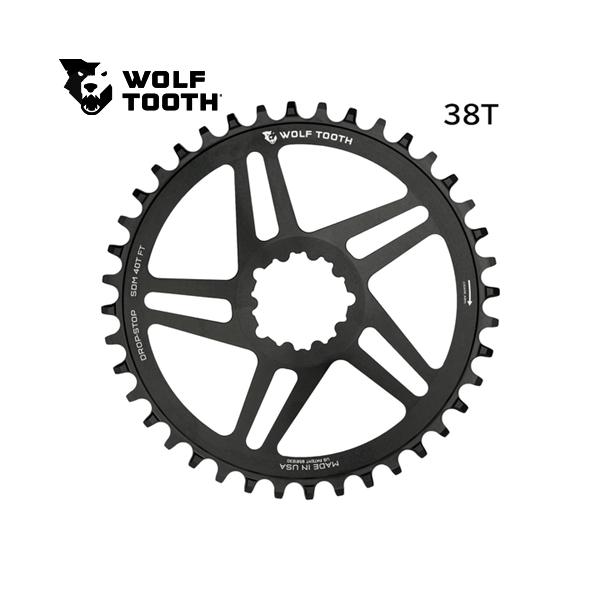 WOLF TOOTH　ウルフトゥース Direct Mount Chainring for SRAM 38T compatible with SRAM Flattop 自転車 チェーンリングSRAM ダイレクトマウントBoost用ワイド/ナ...