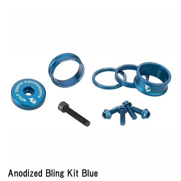 WOLF TOOTH　ウルフトゥース Anodized Bling Kit Blue 自転車 ヘッドパーツ●ブランドWolfTooth●wt2305-124U1BLINGKITBLUE●JANコード0812719025089●商品説明規格：...