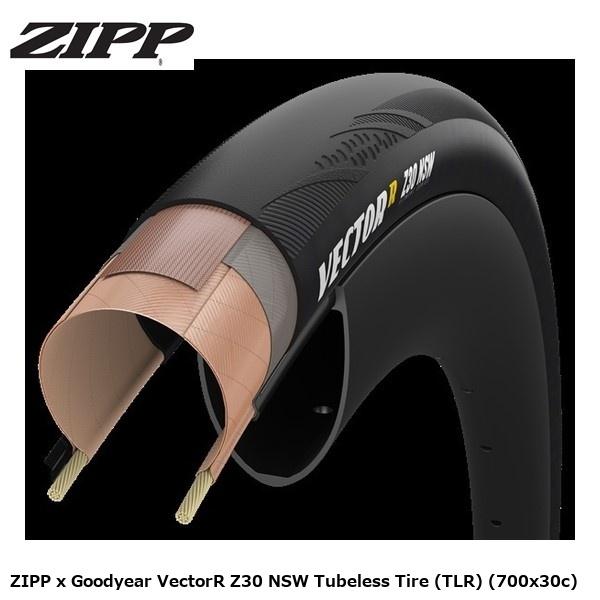 ZIPP ジップ ZIPP x Goodyear VectorR Z30 NSW Tubeless Tire (TLR) (700x30c) チューブレスタイヤ 自転車現代のロードサイクリングは絶えず進化を続け、純粋なスピードのためにさまざ...