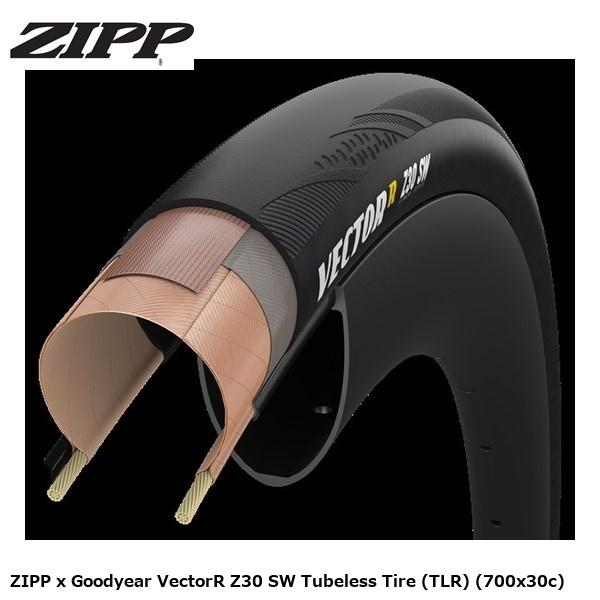 ZIPP ジップ ZIPP x Goodyear VectorR Z30 SW Tubeless Tire (TLR) (700x30c) チューブレスタイヤ 自転車現代のロードサイクリングは絶えず進化を続け、純粋なスピードのためにさまざま...