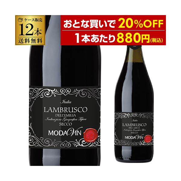 ワインセット 赤 微発泡 スパークリング 12本 ランブルスコ デッレ エミリア セッコ 750ml wine 送料無料 浜運A1 爆買 キャンペーン
