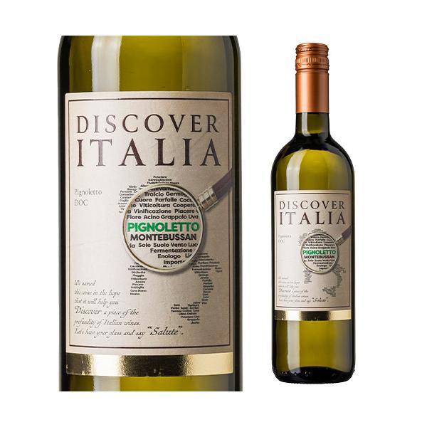 イタリアワインの奥深い魅力のひとかけらを“DISCOVER（発見）”していただきたいという想いから生まれたブランド。ピニョレットというブドウは「食の都」ボローニャを代表する土着品種です。イタリアでは家庭でもよく飲まれる定番の白ワインで、白桃...