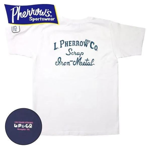 夏のアメカジに欠かせない、1枚でサマになるデザイン豊かなTシャツ【ブランド】フェローズ PHERROWS【商品番号】25S-PT4【商品名】ネコポス送料200円 フェローズ 25S-PT4 L.PHERROW CO. プリントTシャツ 半袖...