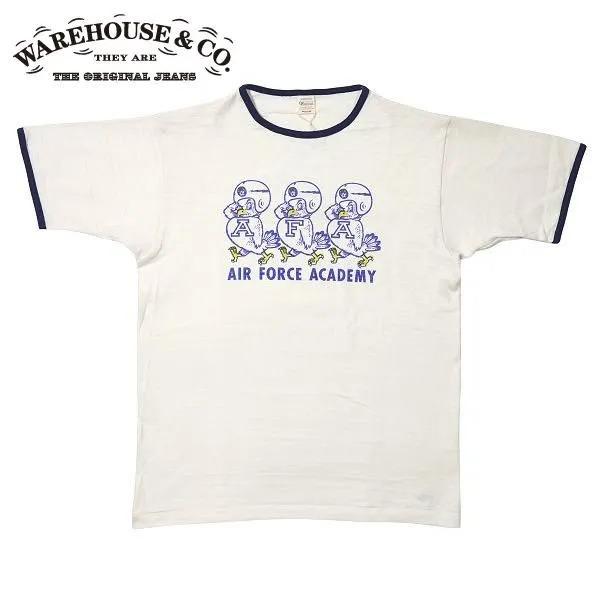 【商品名】ネコポス送料200円 ウエアハウス 4059 リンガーTシャツ AFA 半袖 2026年新作【素材】コットン100％【仕様】12/-天竺多色プリントノンウォッシュ日本製【カラー】CREAM×NAVY(クリーム×ネイビー)【商品説明...