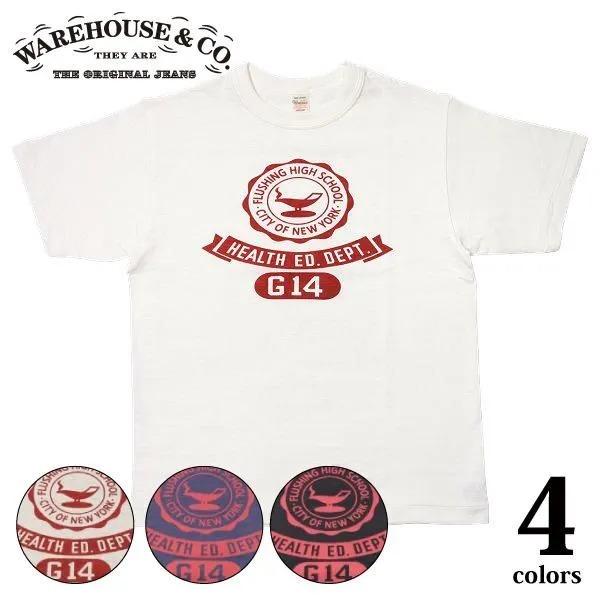 【素材・仕様】コットン100％12/-天竺NON WASH日本製【カラー】WHITE(オフ)OATMEAL(オートミール)NAVY(ナスコン)BLACK(スミクロ)【商品説明】ウエアハウス定番ボディーのプリントTシャツ。1960年代のＴシャ...