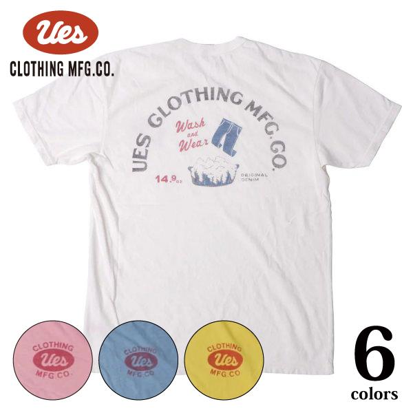 ヴィンテージ感溢れるウエスのプリントTシャツ【ブランド】ウエス UES【商品番号】652605【商品名】ネコポス送料200円 ウエス 652605 WASH &amp; WEAR Tシャツ プリント 半袖 UES 2026年新作【素材】コッ...