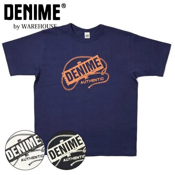 【商品名】ネコポス送料200円 ドゥニーム ウエアハウス 272 クルーネックTシャツ Authentic ロゴプリント DENIME by WAREHOUSE 2025年新作【素材・仕様】コットン100％14/-ラフィ天竺ノンウォッシュ日...