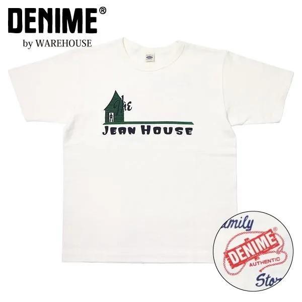 【商品番号】denime-272-thejeanhouse【商品名】ネコポス送料200円 ドゥニーム ウエアハウス 272 クルーネックTシャツ The JEAN HOUSE DENIME by WAREHOUSE 2025年新作【素材・仕...