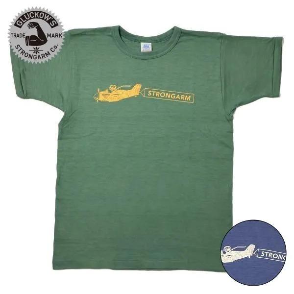 【商品番号】JG-CS06【商品名】ネコポス送料200円 ジョングラッコー ウエアハウス JG-CS06 AEROPLAIN ADVERTISING Tシャツ JOHN GLUCKOW by WAREHOUSE 2025年新作【素材】コット...