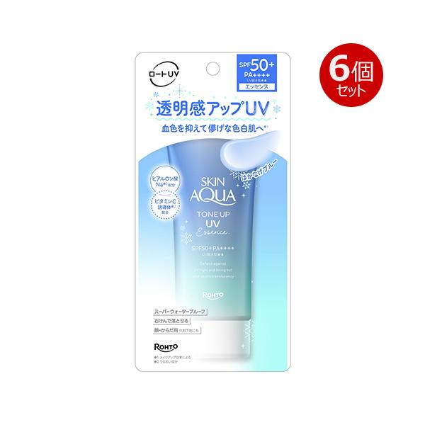 毎日使うものだから、まとめて買っておトクに！通常 1個 768円 / 6個 4,607円⇒ 6個セット価格 4,506円＜スキンアクア トーンアップUVエッセンス はかなげブルー＞色と光をコントロールし肌をトーンアップ。日光や光を反射し、肌...