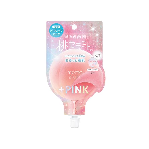 ＃クリアなむきたてピーチ肌キラキラパックを塗って剥がせすだけ！ゴワつきをつるんと脱ぎ捨てるパックナイアシンアミド配合で“むちっと桃肌”へ○ナイアシンアミド*1 配合でむちっと透明感のある桃肌へ肌のゴワつきを脱ぎ捨てるとともに、肌のキメを整え...