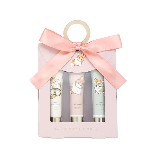 ━━━━━━━━━━━━━━━アウトレット/限定品（販売期間終了）━━━━━━━━━━━━━━━丸い取っ手とリボンが可愛い♪ギフトにぴったりなバッグ型のパッケージ。ハンドクリームが3本セットされたハンドクリームトリオ●うるおい保湿成分ホホバ...