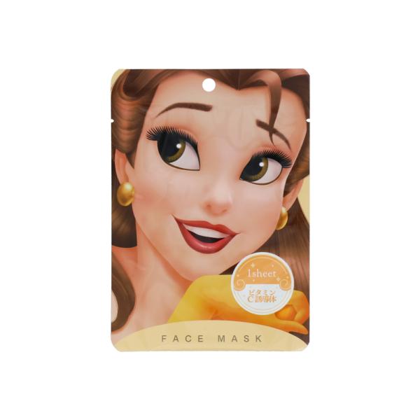 ━━━━━━━━━━━━━━━アウトレット/限定品（販売期間終了）━━━━━━━━━━━━━━━憧れのプリンセスみたいなうる艶肌に。「ベル」デザインのフェイスマスク。●うるおい保湿成分「ビタミンC誘導体」配合
