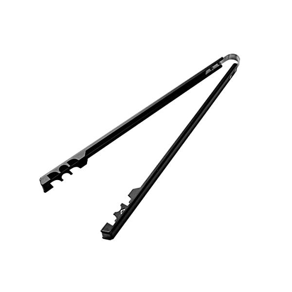 長さ：約42cm収納サイズ：約W6×D44×H3.5cm重量付属品含む：約300g材質：鉄、ステンレスセット内容：トング、キャリーバッグ