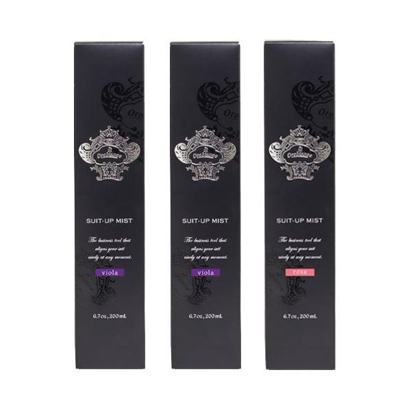 スーツアップミスト6種の香りから選べる3本セット　viola×2・rosa【オロビアンコ】Orobianco 【送料】600円【容量】200mL 【サイズ（mm）】W45×H215×D45消臭成分のカキタンニン、ローズクリーンが悪臭をしっか...