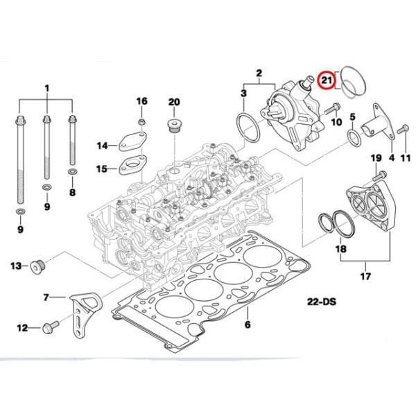 バキュームポンプ Oリング キット BMW E87 E88 E46 E90 E91 E92 X1(E84) N46 直4エンジン | セント ...