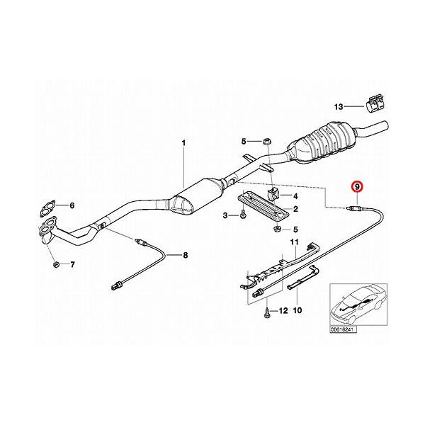 O2センサー BMW 3シリーズ E46 316Ci 316i 318Ci 318i 320i 323Ci 323i 328Ci 328i ...