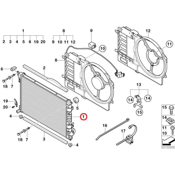 ラジエター MINI(ミニ) R52 R53 CooperS(クーパーS) RH16 RE16GP RE16 17117570489 ...