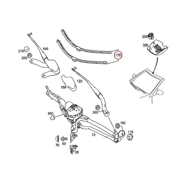 ≪即納≫エアロ ワイパーブレード フロント 左右セット メルセデスベンツ Eクラス W212 E220D E250 E300 E350 ...