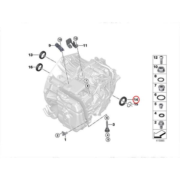 デフサイドシール フロント(1個) MINI(ミニ) R52 R53 クーパーS CooperS RH16 RE16 RE16GP ...