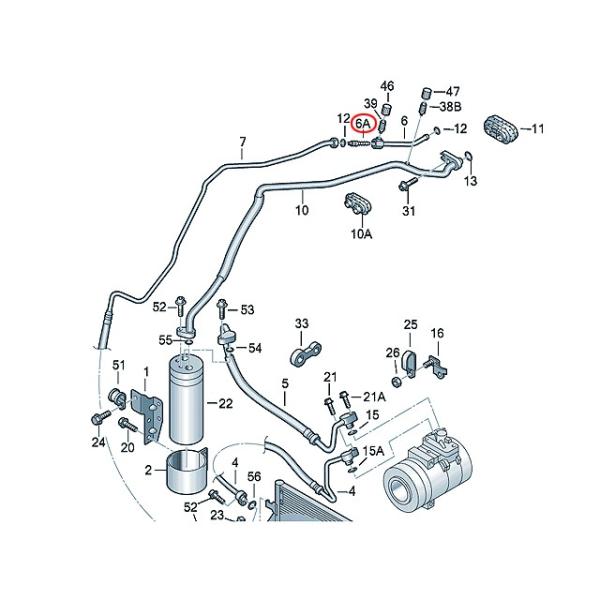 エキスパンションノズル フォルクスワーゲン アウディ 4B0820177 オリフィスチューブ VW PASSAT AUDI ...