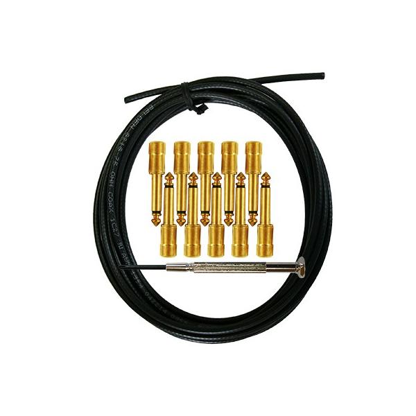 Montreux 《モントルー》 Montreux Premium Cable "Arena Ace Right angle Brass plug kit” [商品番号 : 2831] パッチケーブルキット
