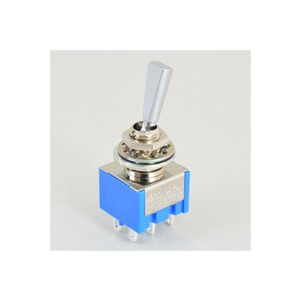 【メール便発送可！！】Montreux 《モントルー》 Mini Switch 6P ON-OFF-ON Chrome [商品番号 : 9554] ミニスイッチ【モントルー 9554 スイッチ】