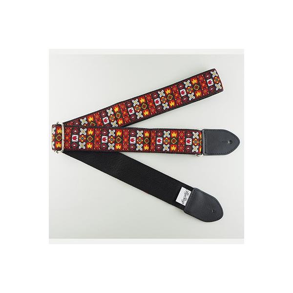 【メール便発送可！！】HipStrap ヒップストラップ Woodstock red [商品番号 : 3850] ストラップ【アルゼンチンのメーカーで70年代当時のミュージシャン達が愛用していたスペックを再現♪】