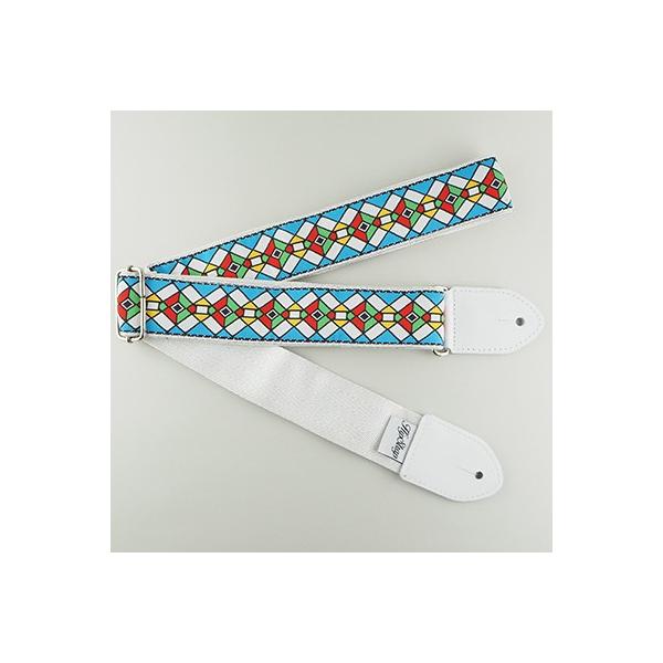 【メール便発送可！！】HipStrap ヒップストラップ Stained glass blue [商品番号 : 3859] ストラップ【アルゼンチンのメーカーで70年代当時のミュージシャン達が愛用していたスペックを再現♪】
