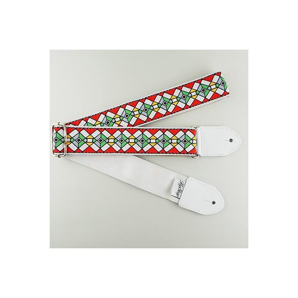 【メール便発送可！！】HipStrap ヒップストラップ Stained glass red [商品番号 : 3860] ストラップ【アルゼンチンのメーカーで70年代当時のミュージシャン達が愛用していたスペックを再現♪】