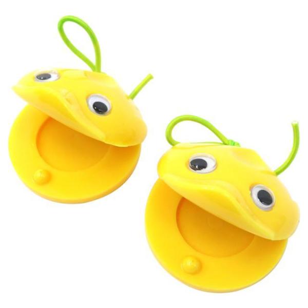 KC カスタネット イエロー (2個セット)OP-ACA01/YWとってもキュートなアニマルデザインカスタネット。リズムにあわせて口をパクパクと開閉して演奏すると“カンッカンッ"という軽快な音を刻みます。軽量なプラスチック製なので、お子様で...