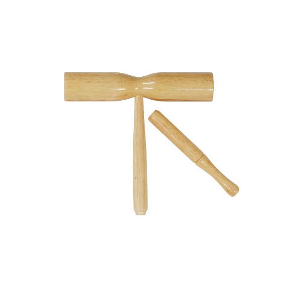 シンプルだけど奥が深いウッド・ブロック。ウッドブロックは持ち手を挟んで左右に木の筒がついているような形をした楽器、付属のバチで木魚のようにロー・ピッチとハイ・ピッチの２つの筒を叩きます。天然の木を材料としているので、楽器ごとに音色が異なるの...