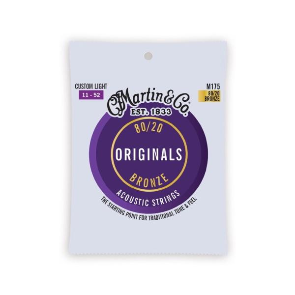 MARTIN ORIGINALS80/20 BRONZEで深みのある豊かな低音とクリアで明るい高音。マーティンストリングスの確かなサウンドとクオリティ。 装い新たに帰ってきました。＜80/20 Bronze＞伝統の 80/20ブロンズ アコ...
