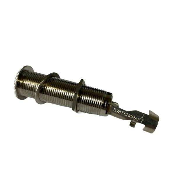 SWITCHCRAFT MONO LONG THREADED JACK EP-0151-000スイッチクラフト社製の1/4″ ダイレクトマウント用モノラルジャック取り付け穴径: 1/2″ (約12.7mm)※画像は全てメーカーのサンプル画像...