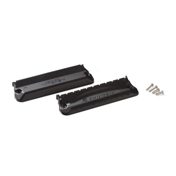 SHINOBIX（10穴）用のハーモニカカバーです。サイレンサー、ハーモニカは付属しておりません。<上下ハーモニカカバー/カバー留めネジ×２セット>＜仕様＞材質：カバー・サイレンサー／ABS備考：サイレンサー/上下ハーモニカカバ...